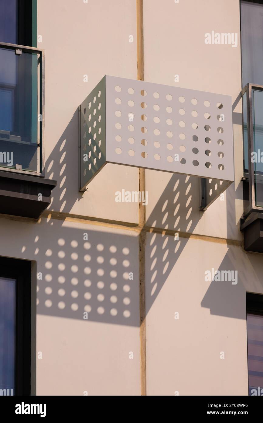 Elements of architectural decorations of buildings, modern windows ...