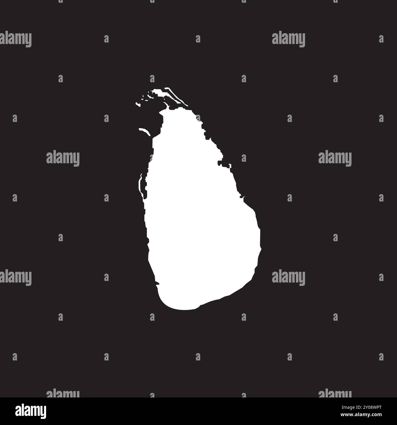 Sri Lanka map icon illustration element design Stock Vector Image & Art ...