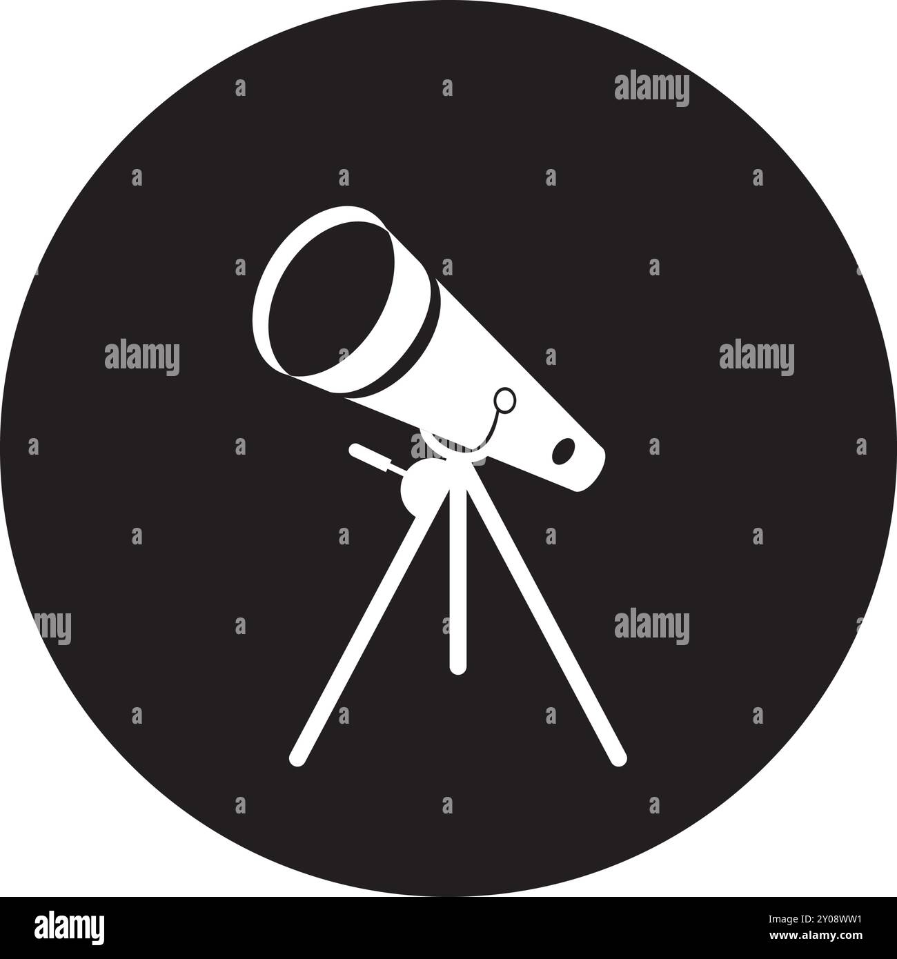 Telescope icon element space hi-res stock photography and images - Alamy
