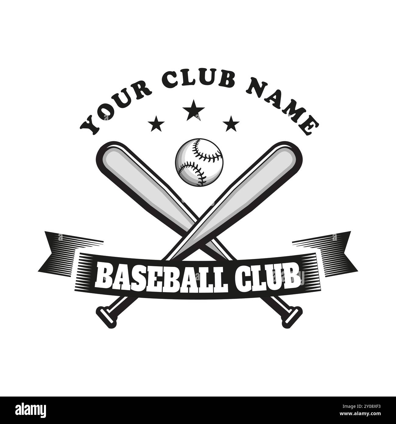 Crossed ball and bat design, Perfect Sports Logo for Baseball club team ...