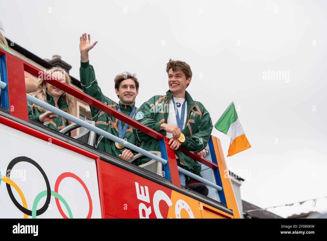 Paul O'Donovan and Fintan McCarthy during an Olympic homecoming event ...