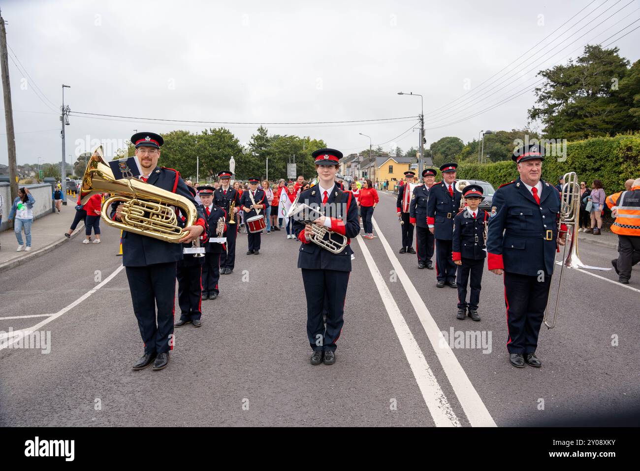 A band in Skibbereen as the town welcomed home its Olympic rowing ...
