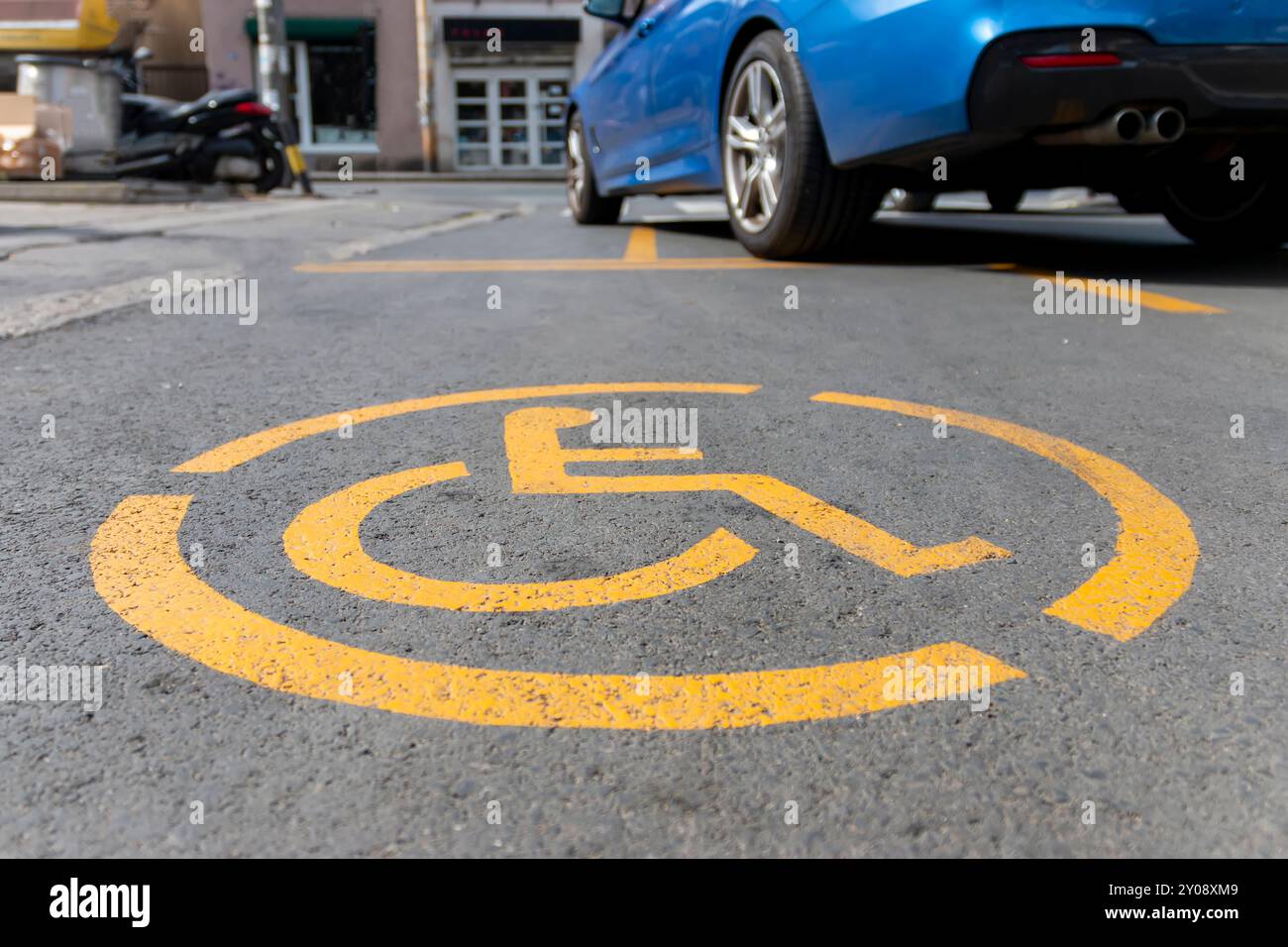 Parking only for disabled drivers. Free Parking space for PWD ...
