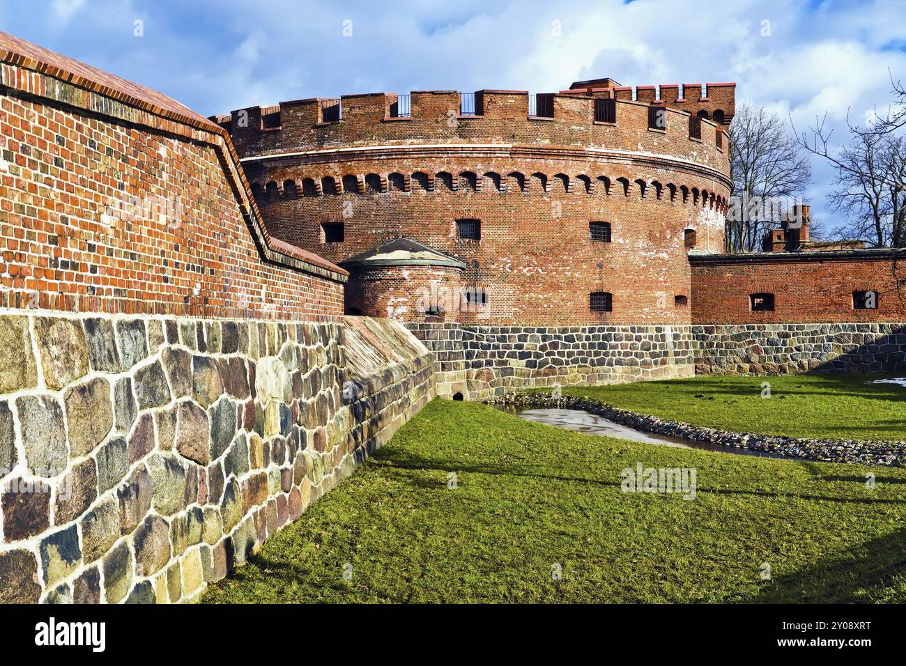 German fort Der Dona, fortress of Koenigsberg. Kaliningrad (until 1946 ...