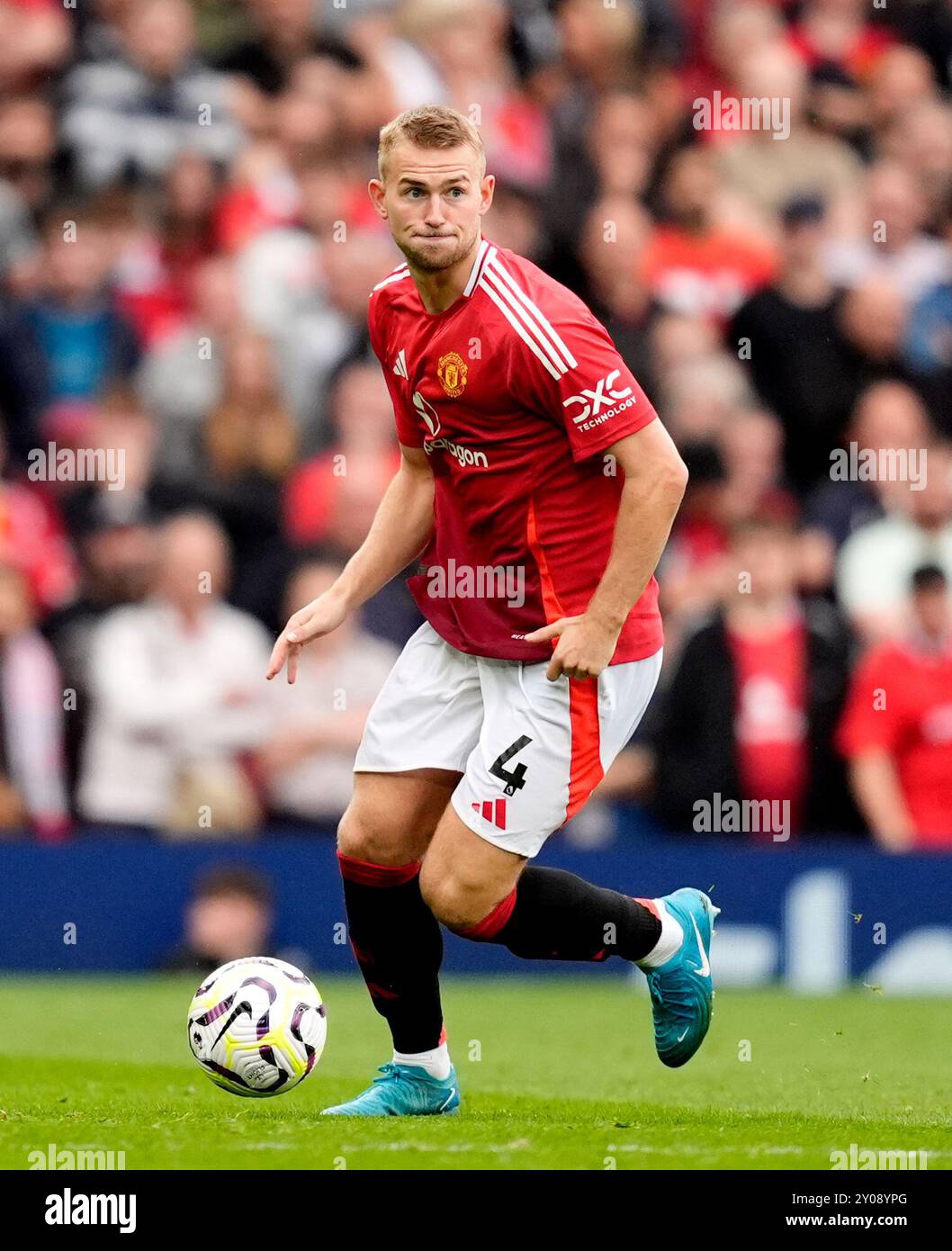 Manchester United's Matthijs de Ligt during the Premier League match at ...