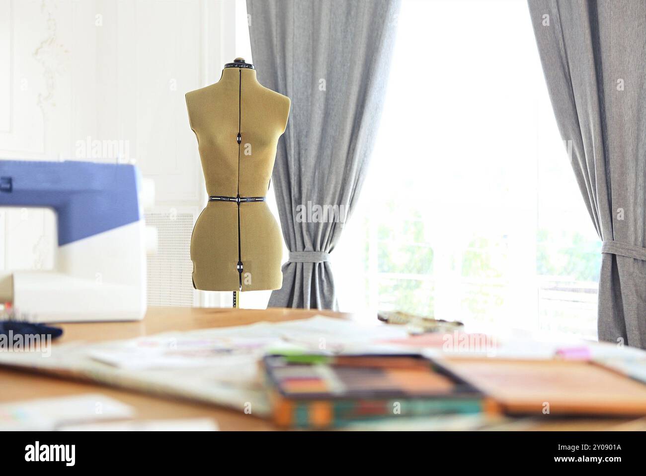 Sewing machine, dummy and other sewing equipment in the desighners ...