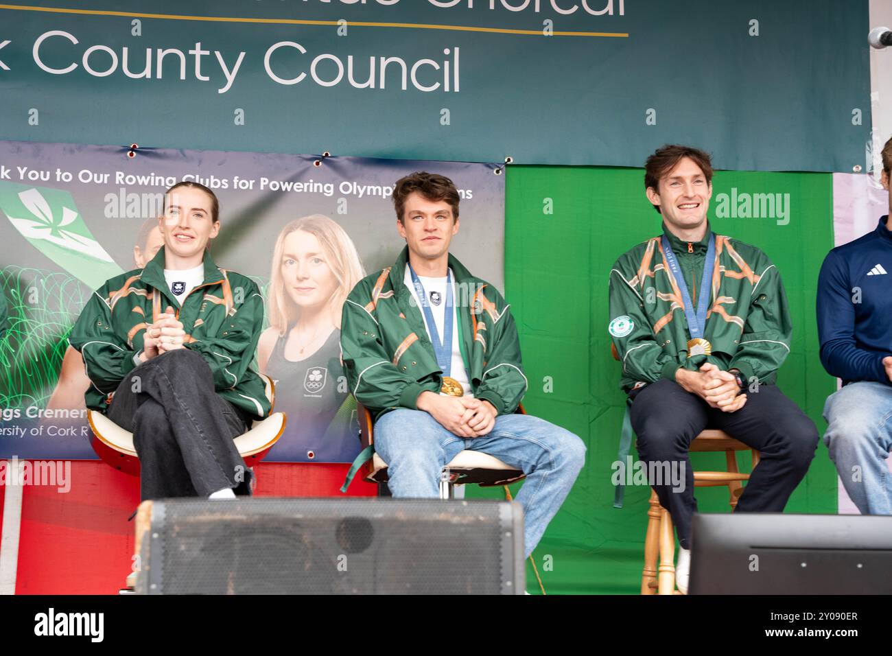 Paul O'Donovan and Fintan McCarthy during an Olympic homecoming event ...
