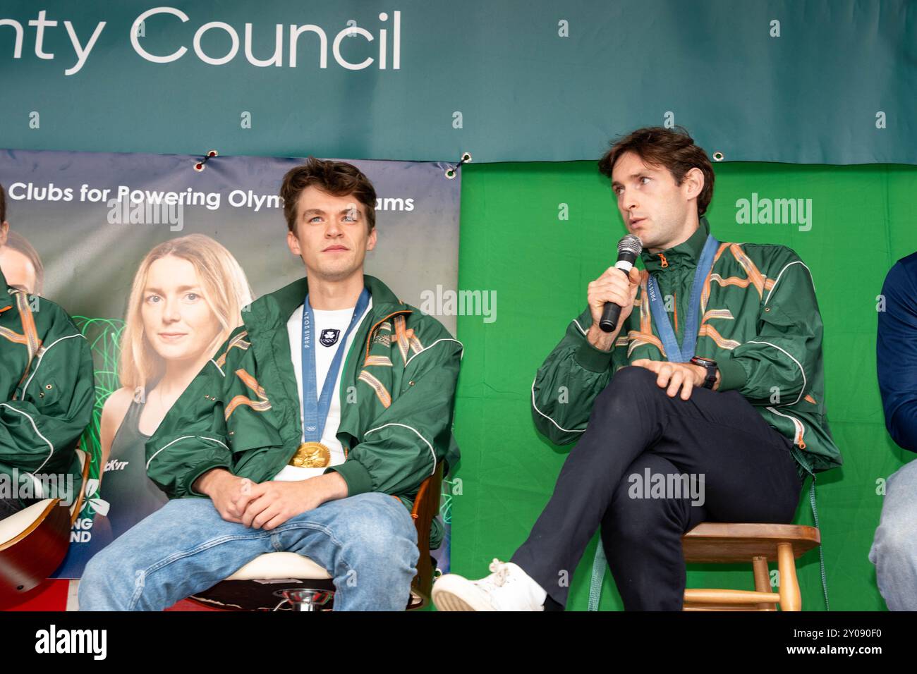 Paul O'Donovan and Fintan McCarthy during an Olympic homecoming event ...