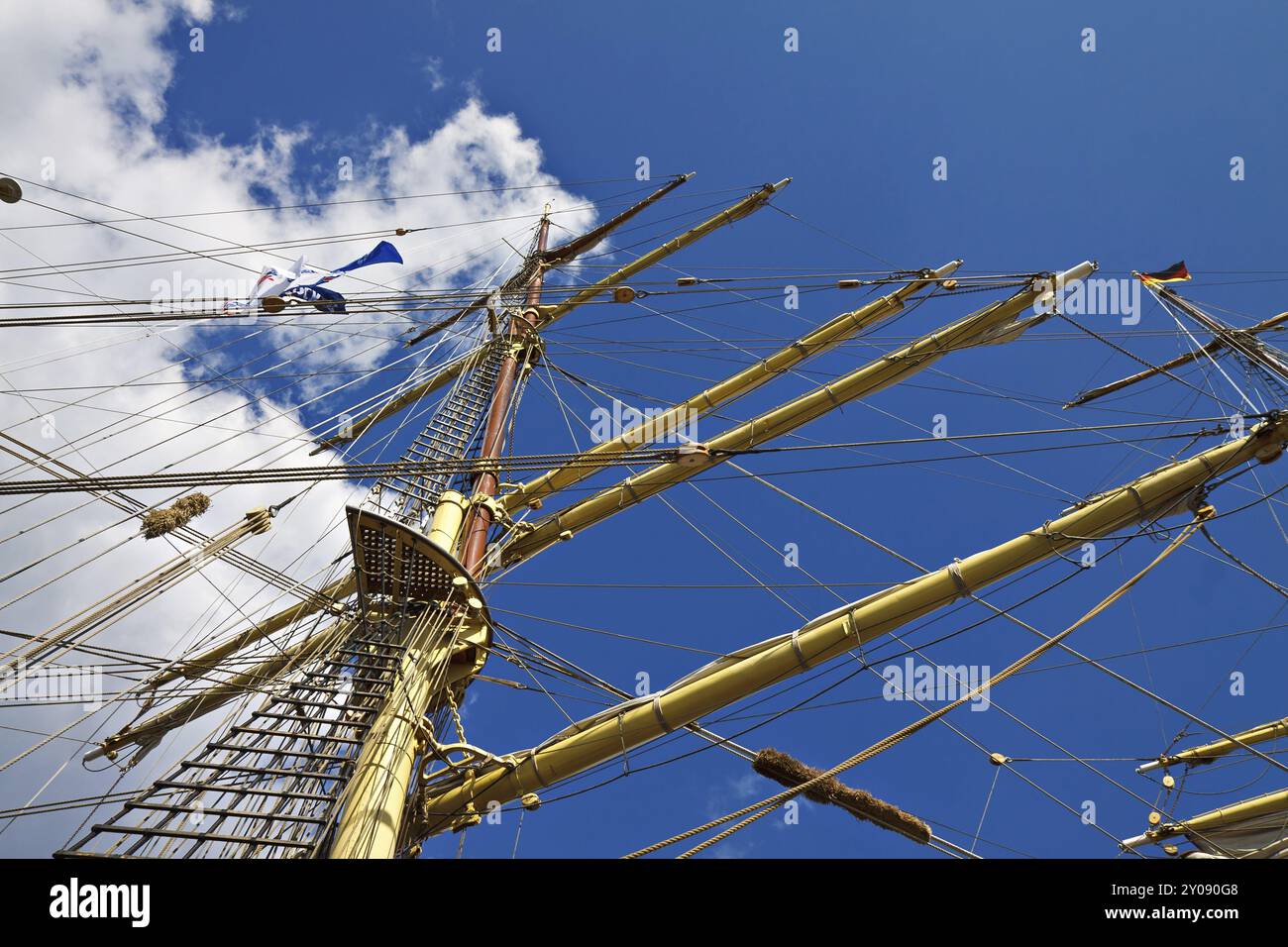 Water vessels masts sail sails sail boats sailing ships hi-res stock ...