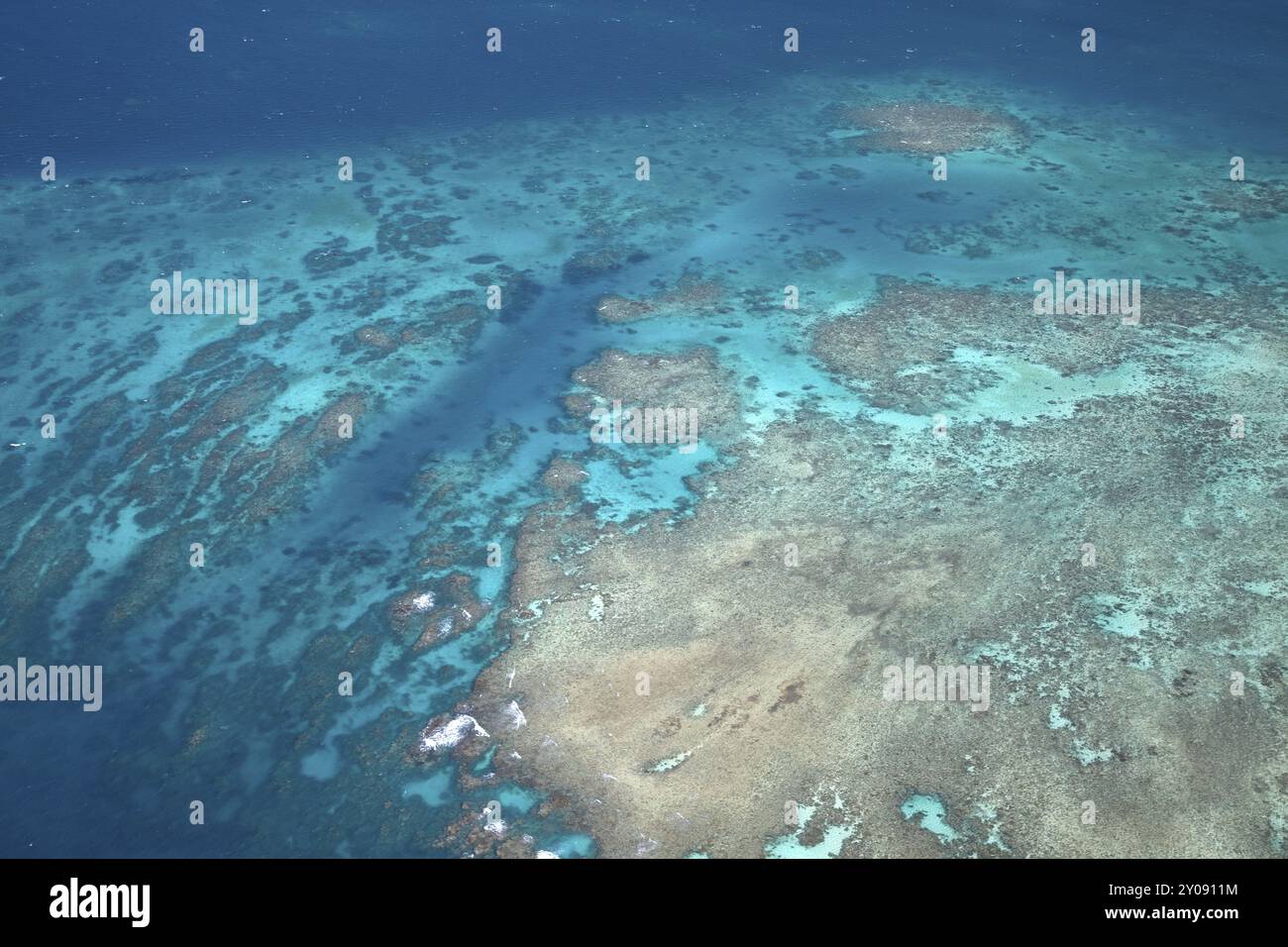 The Great Barrier Reef World Heritage Site near Port Douglas Stock ...