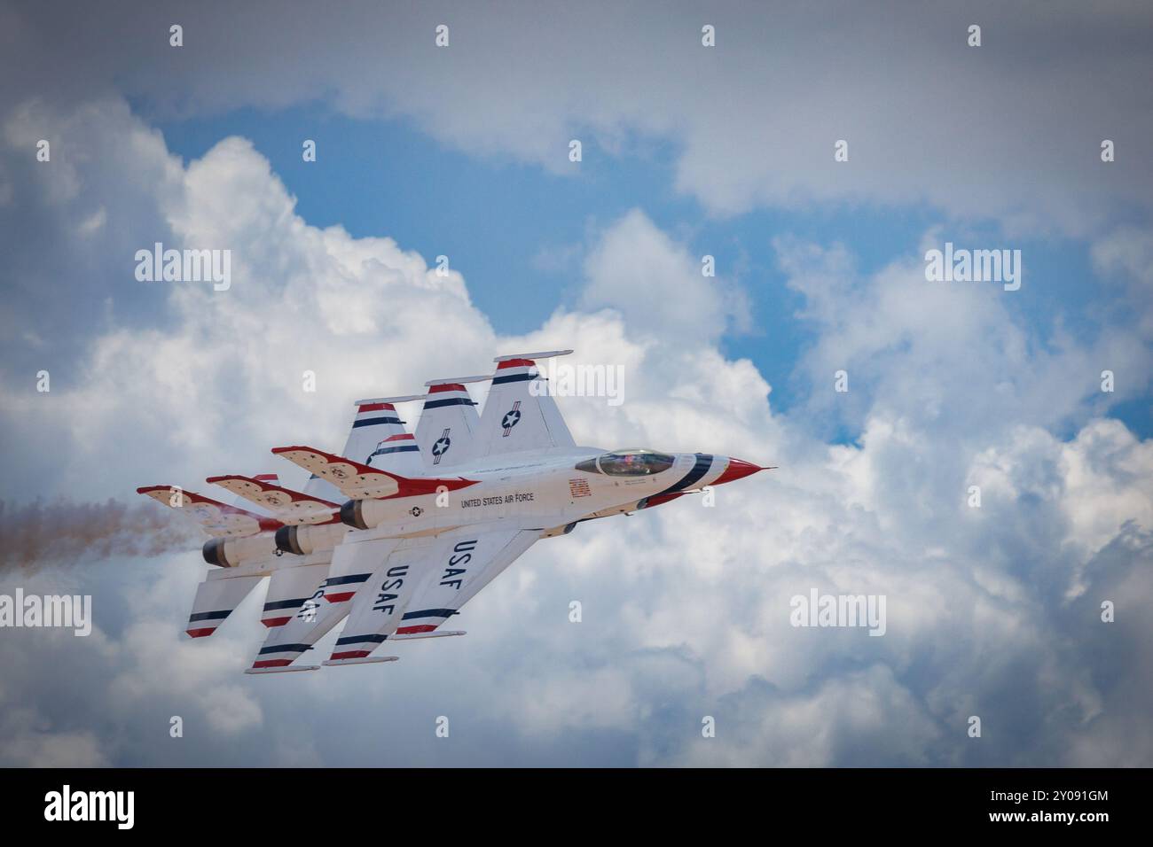 The US Air Force Thunderbirds perform at the 2024 Legacy of Liberty ...