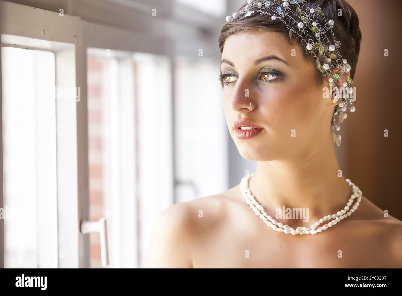 Pretty young woman thoughtfully hi-res stock photography and images - Alamy