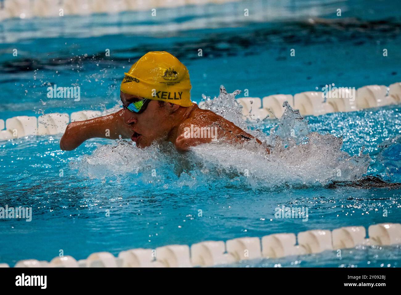 Australia's Ahmed Kelly competes in the women's 150 m. individual ...