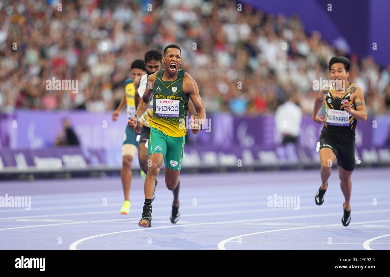 Stade de France, Paris, France. 01st Sep, 2024. Mpumelelo Mhlongo of ...