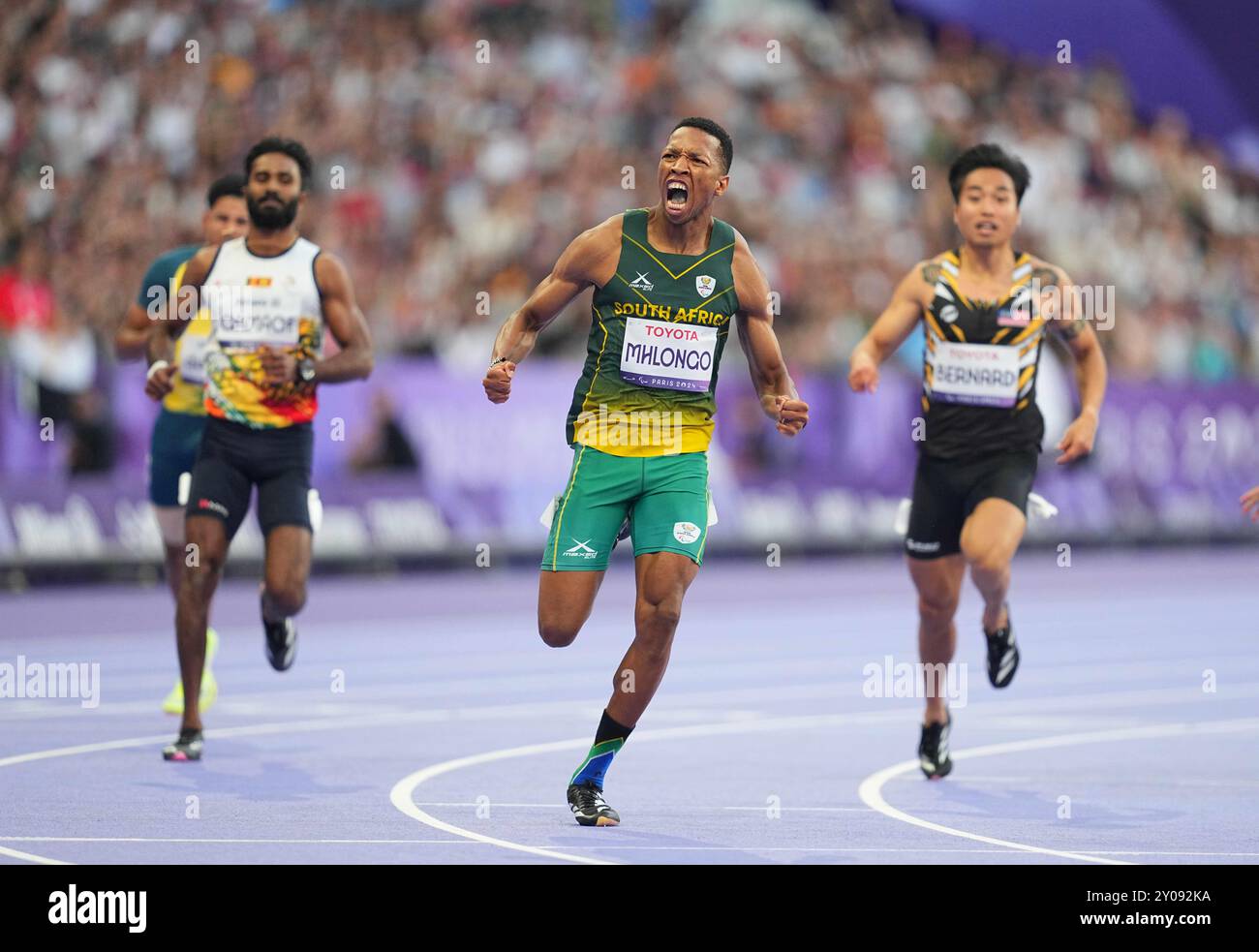 Stade de France, Paris, France. 01st Sep, 2024. Mpumelelo Mhlongo of ...