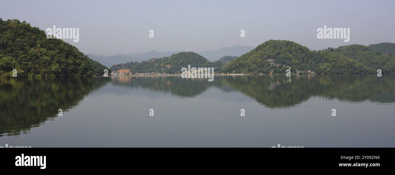 View of lake Begnas, lake near Pokhara Stock Photo - Alamy