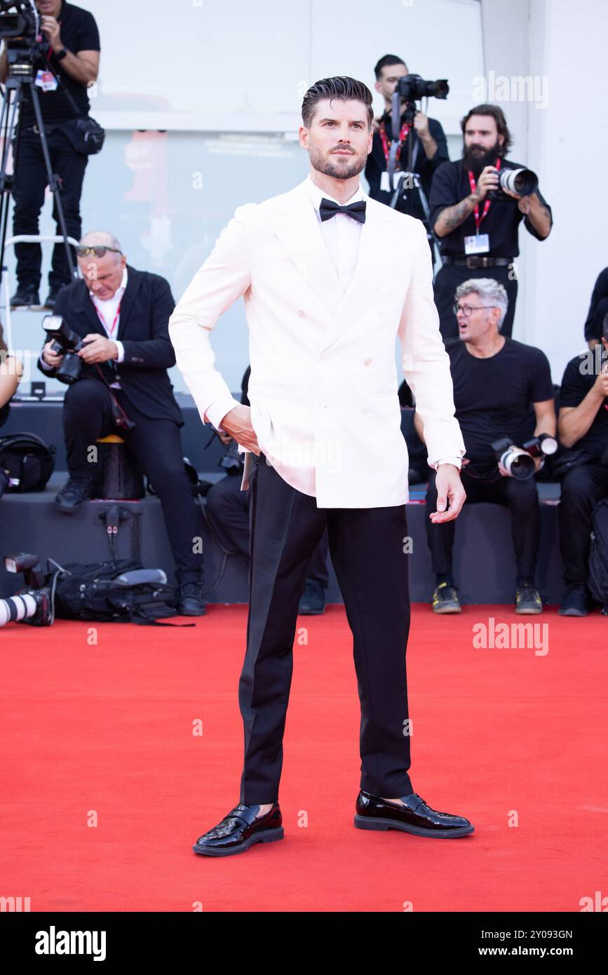Kevin Luetolf attends the "Battlefield" (Campo Di Battaglia) red carpet ...