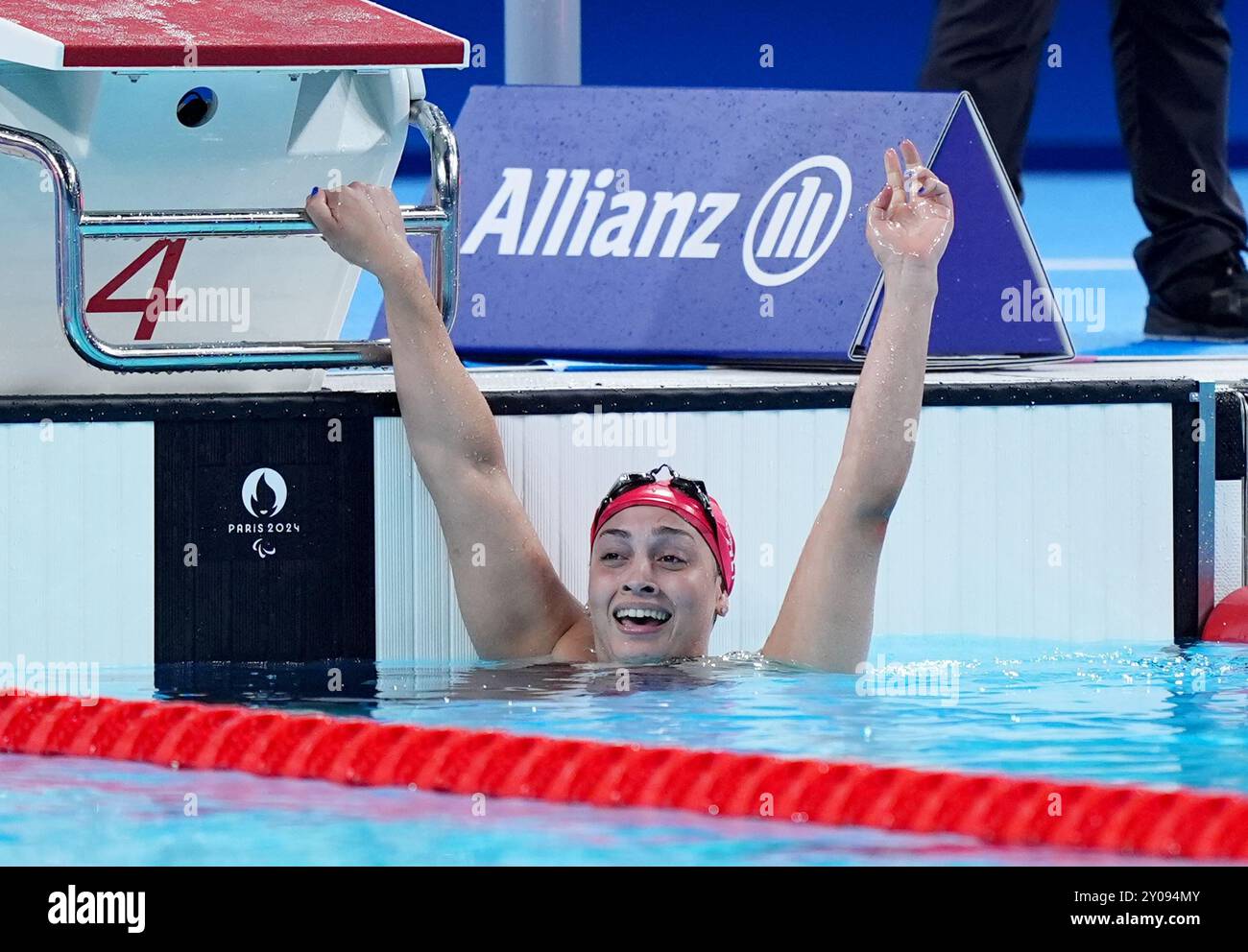 Great Britain's Grace Harvey after winning the Women's 100m ...