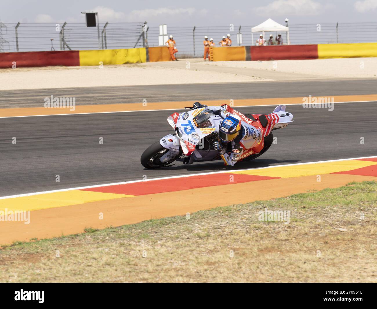 73 Alex Marquez (Spa-Gresini Racing Ducati) during the Moto Grand Prix ...