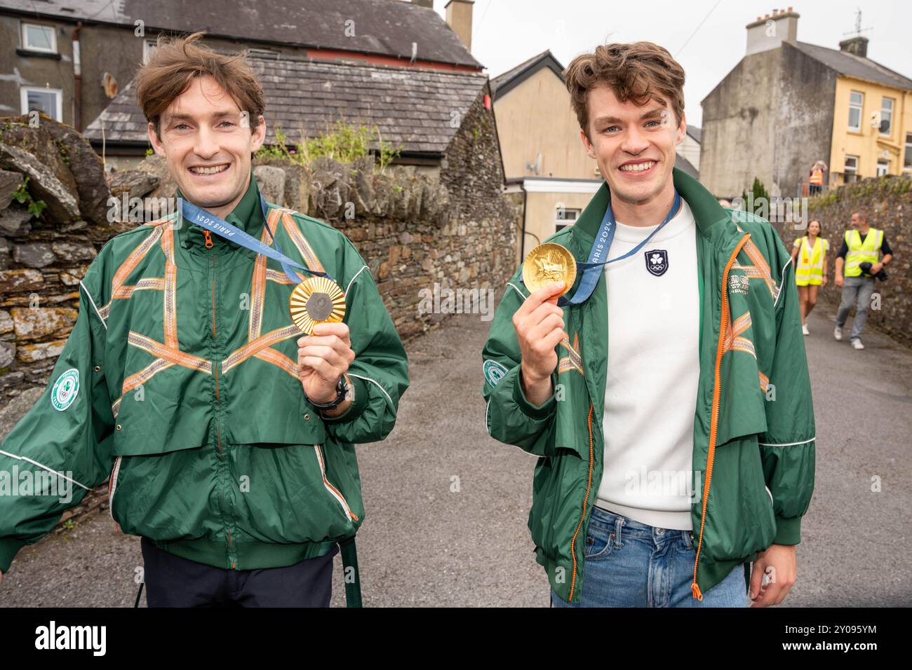Paul O'Donovan (left) and Fintan McCarthy during an Olympic homecoming ...