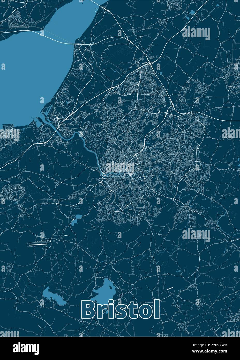 Bristol vector map hi-res stock photography and images - Alamy