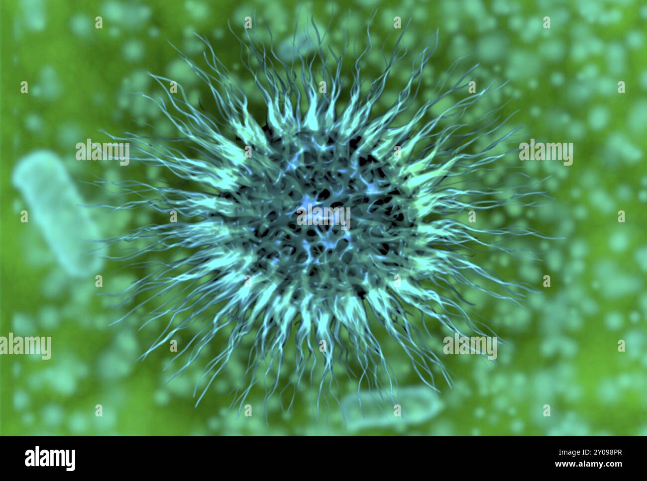 Microscopic view of dendrimers. Dendrimers are repetitively branched ...