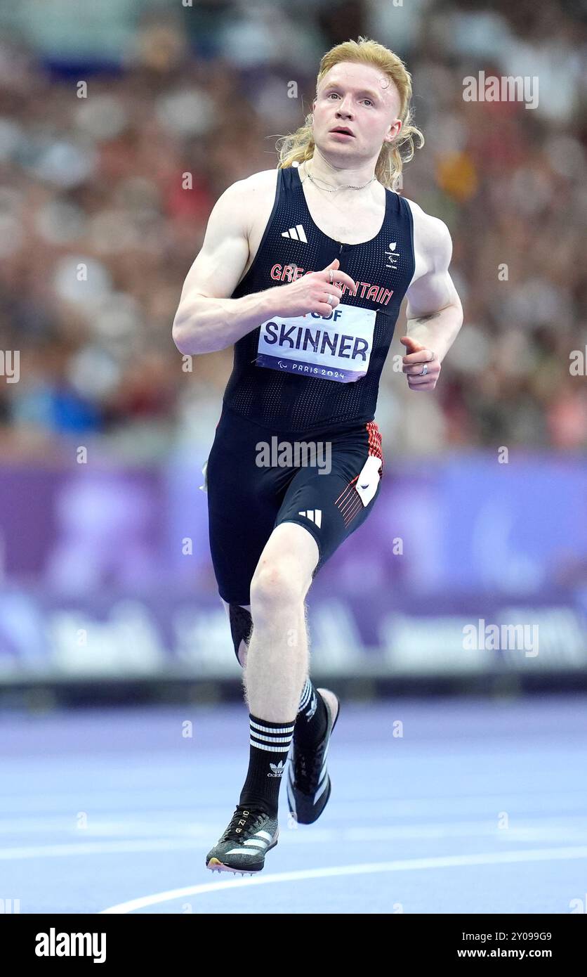 Great Britain's Zak Skinner competes in the Men's 100m T13 Final at the ...
