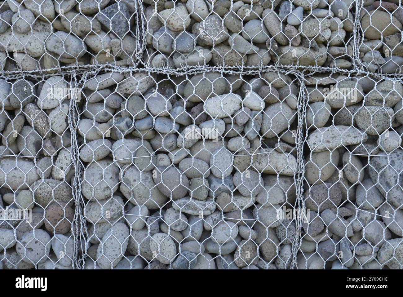 Wire ballast box for protection against rockfall and avalanches Stock ...