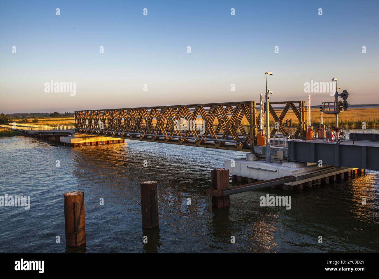 Modern lifting bridge Stock Photo - Alamy