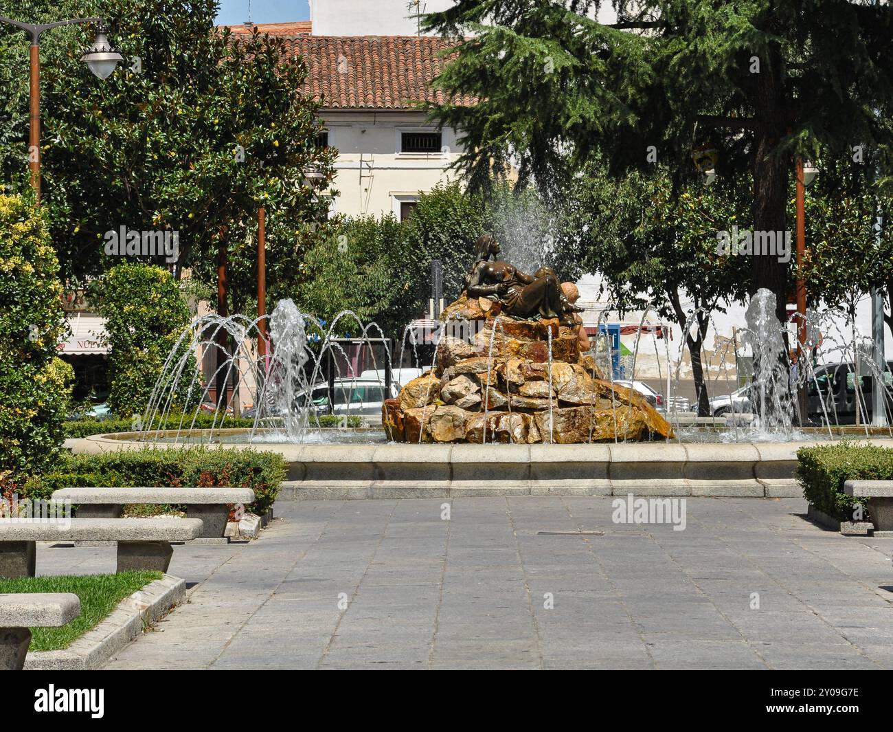 The fountain allegorical to the Water and the Earth in the city of Don ...