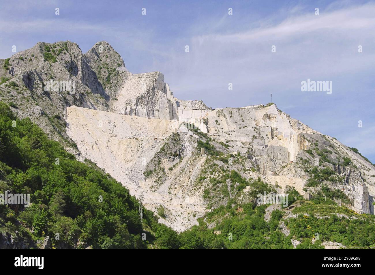 Carrara marble quarry, Carrara marble stone pit 24 Stock Photo - Alamy