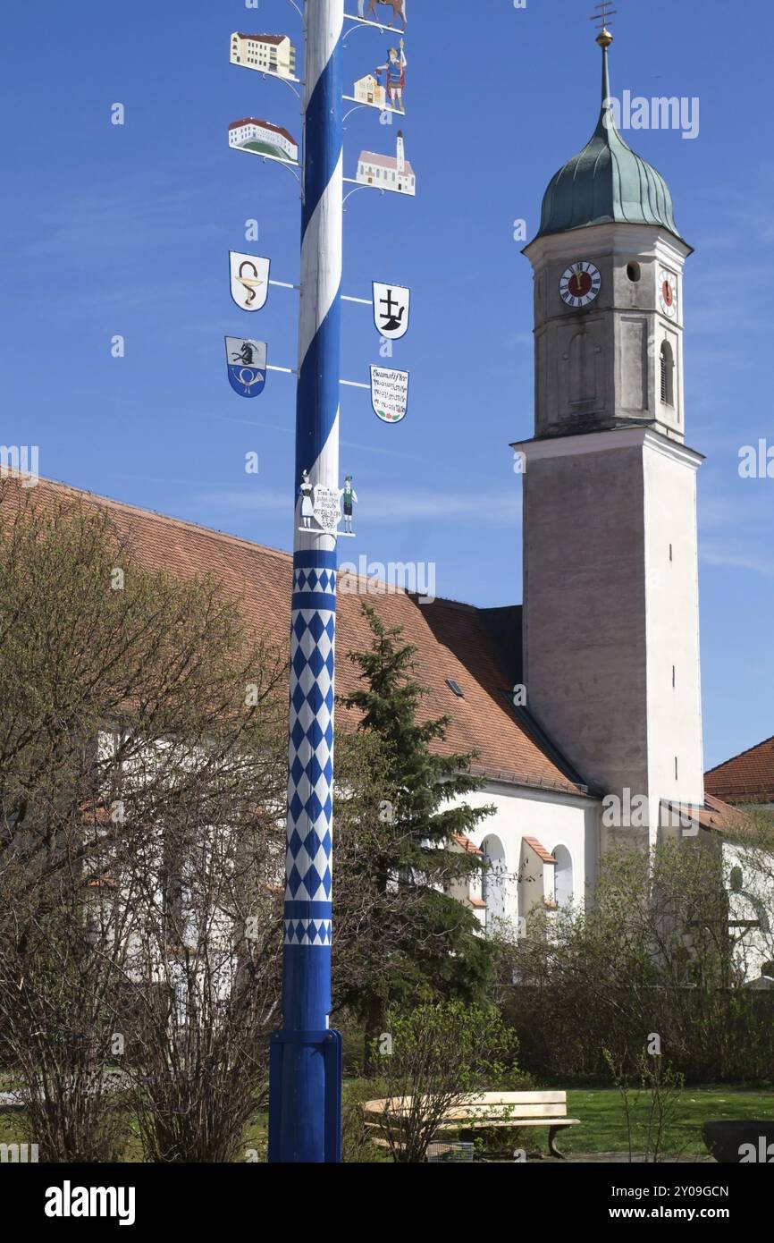 Oktoberfest maypole hi-res stock photography and images - Alamy