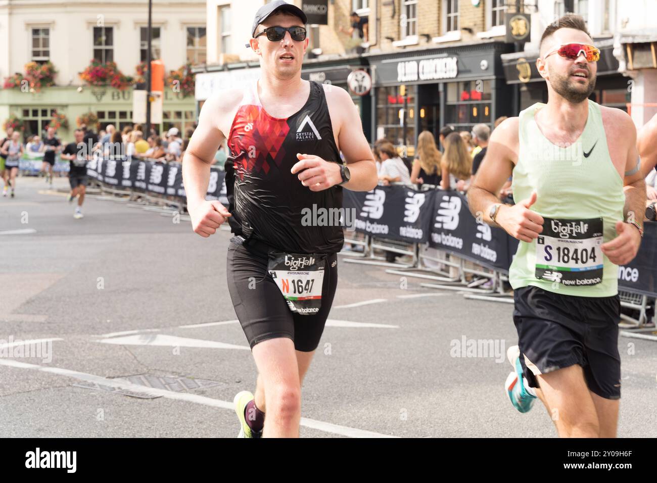 London, UK, 1st September 2024: Runner reaching the final 100 meters at ...