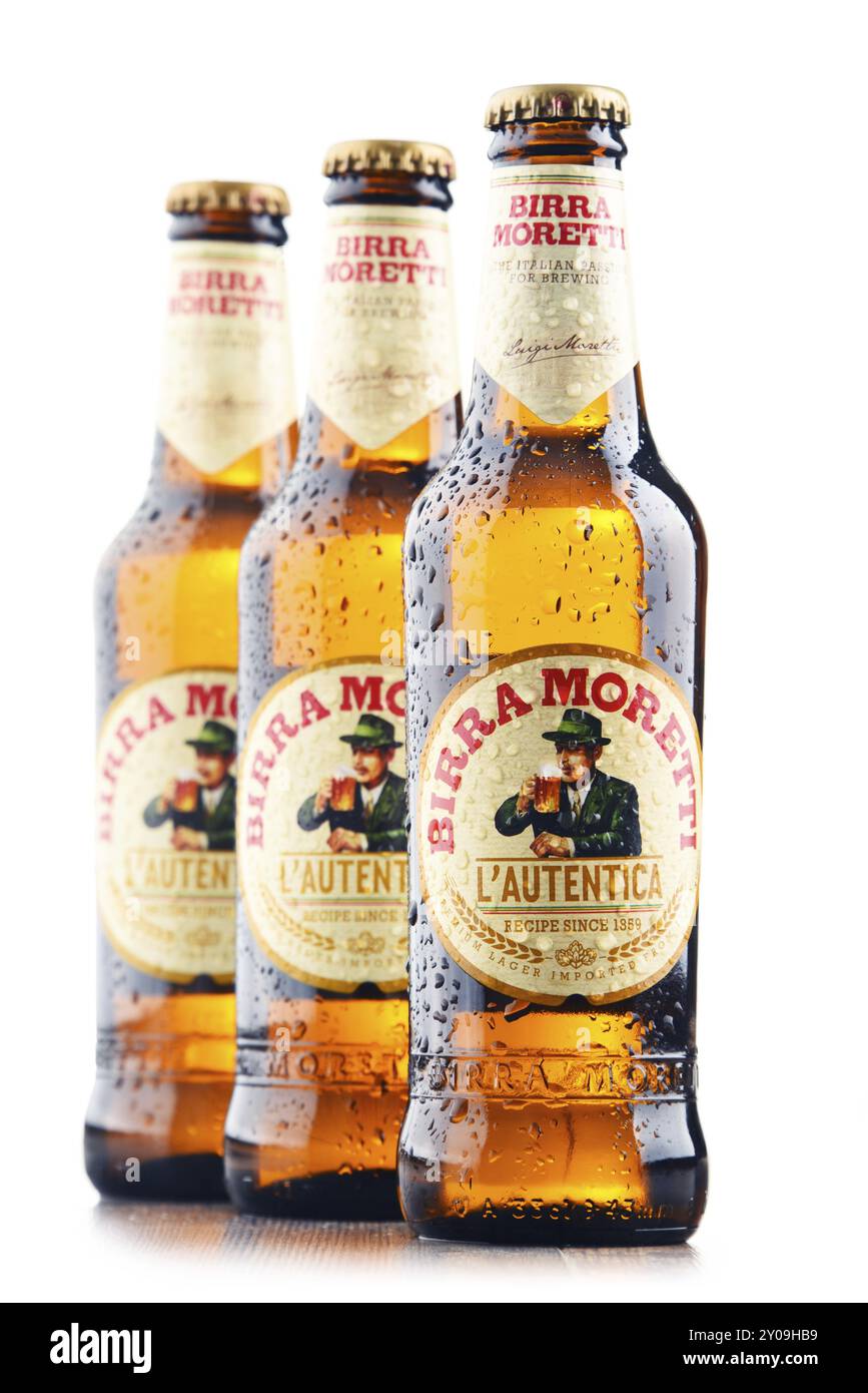 Birra Moretti, Italian brewing company, founded in Udine in 1859 by ...