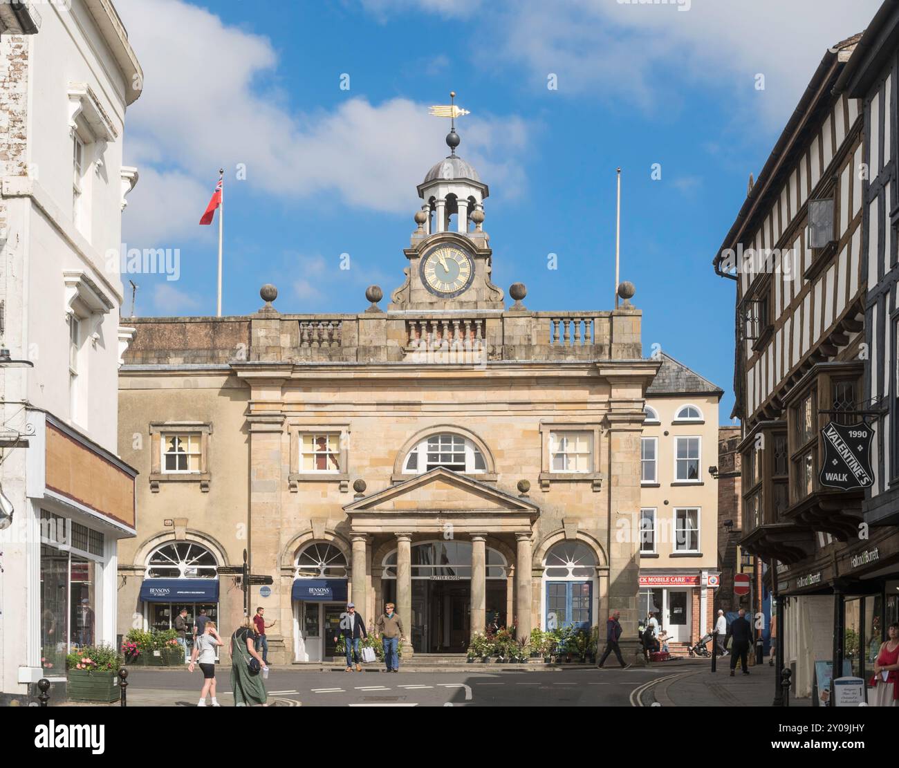 The listed Butter Cross building in Ludlow, Shropshire, England, UK ...
