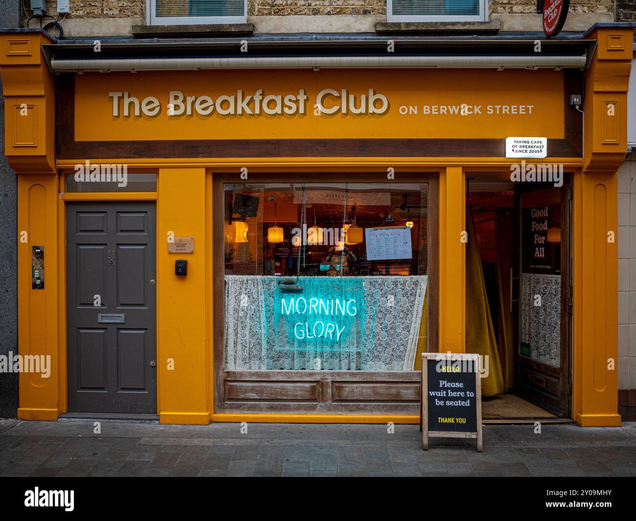 The Breakfast Club at 11 Berwick Street Soho London. Small chain of ...