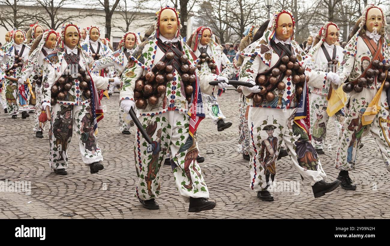 Swabian-Alemannic carnival in Schoemberg Stock Photo - Alamy