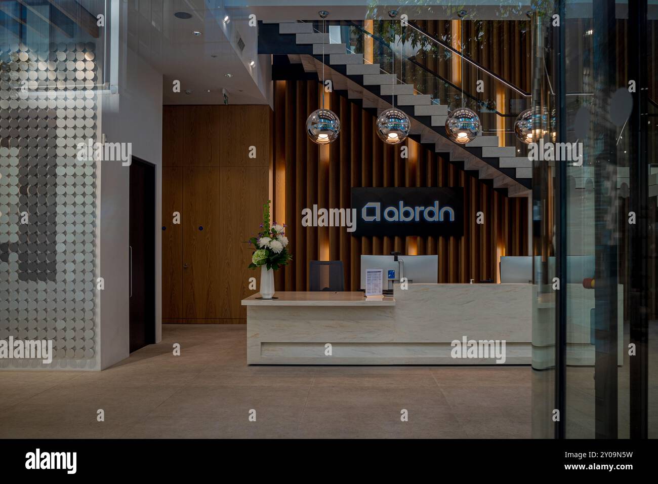 Abrdn Plc global investment company. Abrdn London Offices at 18 Bishops ...
