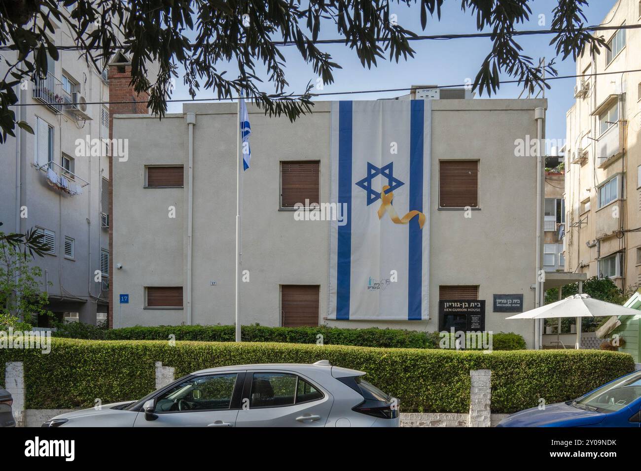 Tel Aviv, Israel - July 4th, 2024: The residential house of David Ben ...
