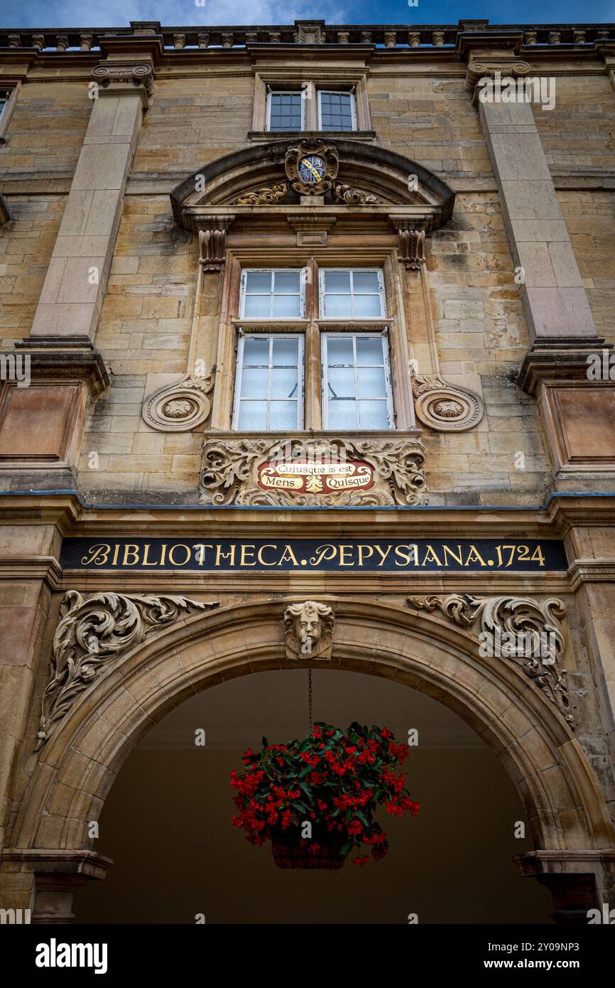 The Pepys Library Cambridge - detail. Magdalene College, Cambridge ...