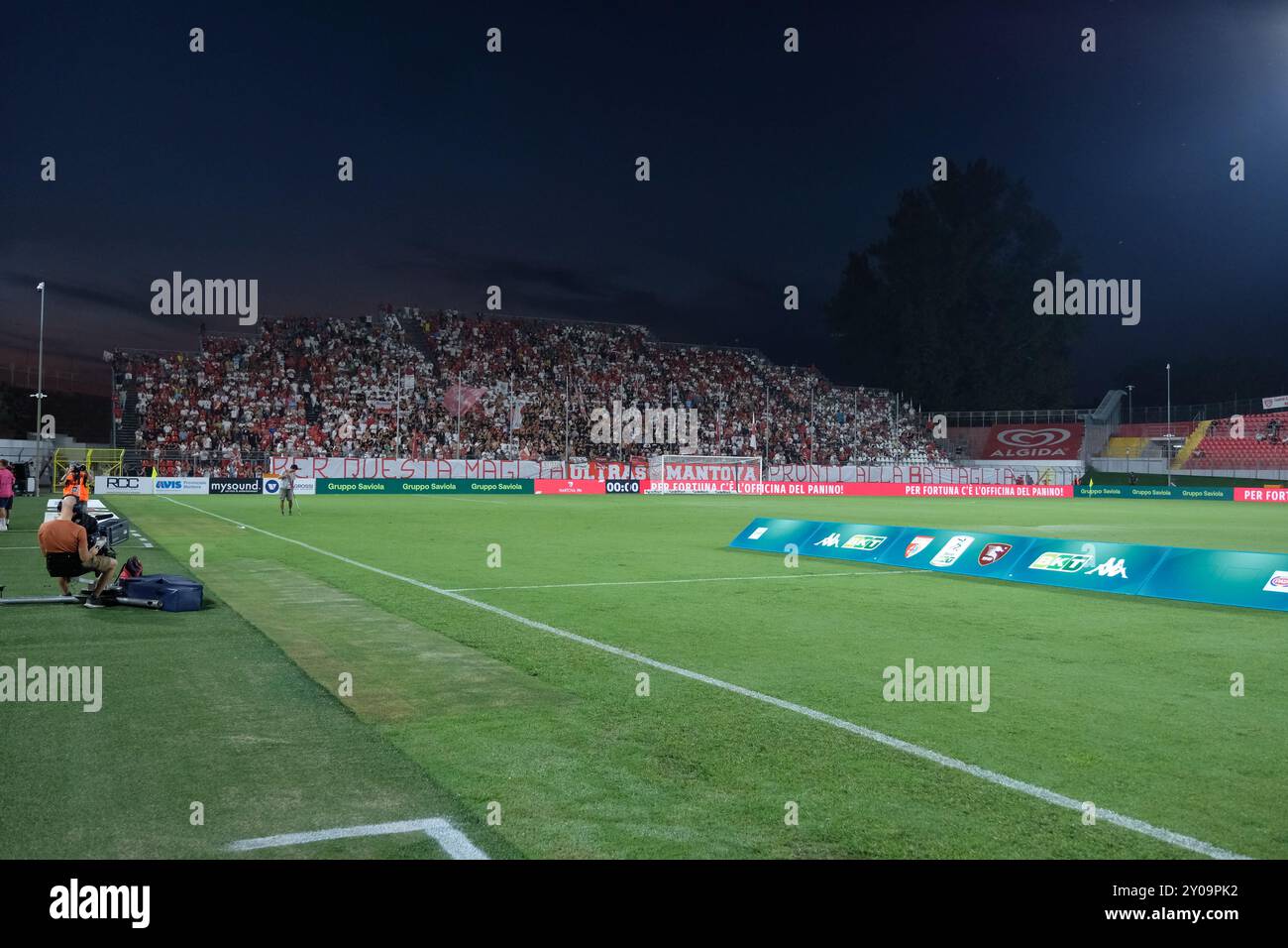 Supporters of Mantova 1911during the Italian Serie B soccer ...
