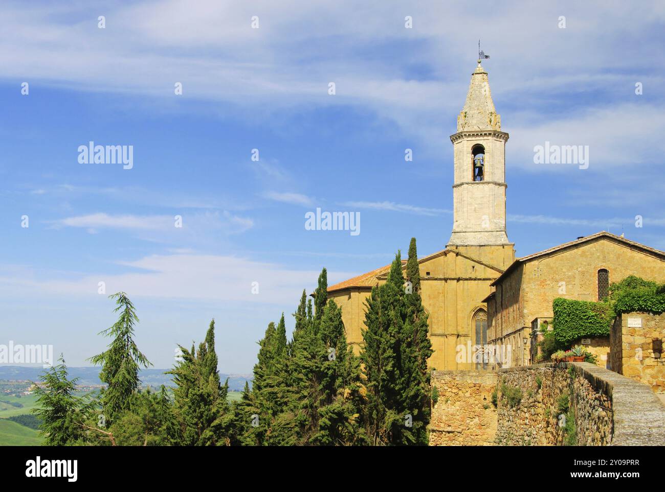 Pienza Cathedral, Pienza cathedral 07 Stock Photo - Alamy
