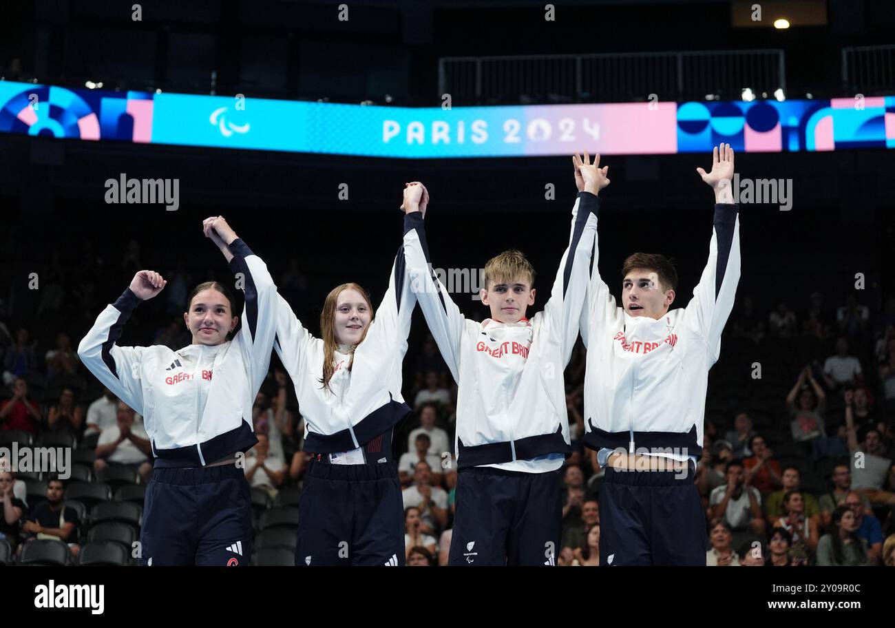 Great Britain's Willaim Ellard, Rhys Darbey, Poppy Maskill and Olivia ...