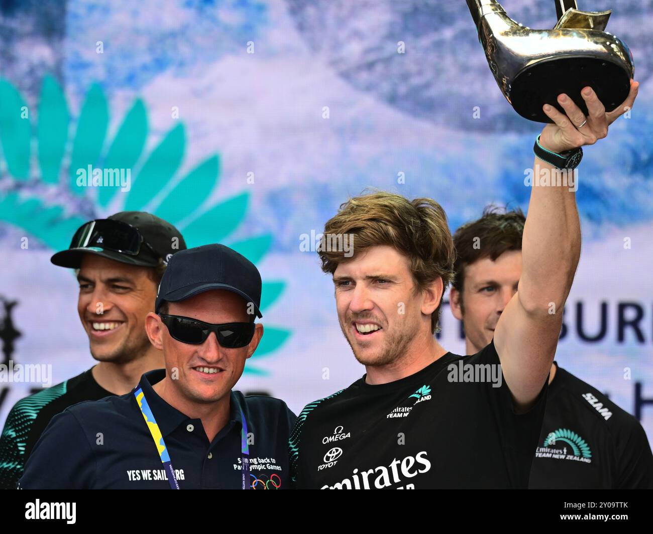 Peter Burling helmsman / skipper of Taihoro / Emirates Team New Zealand ...