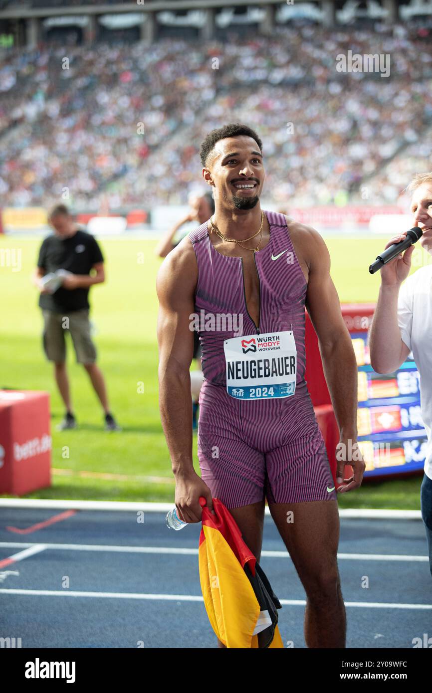 Berlin, Germany. 01rd Sep, 2024. Athletics, Meeting, ISTAF, 100m Men ...