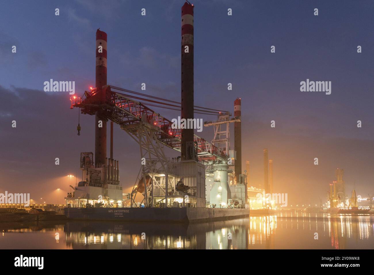Working ship MPI Enterprise in harbour Stock Photo - Alamy