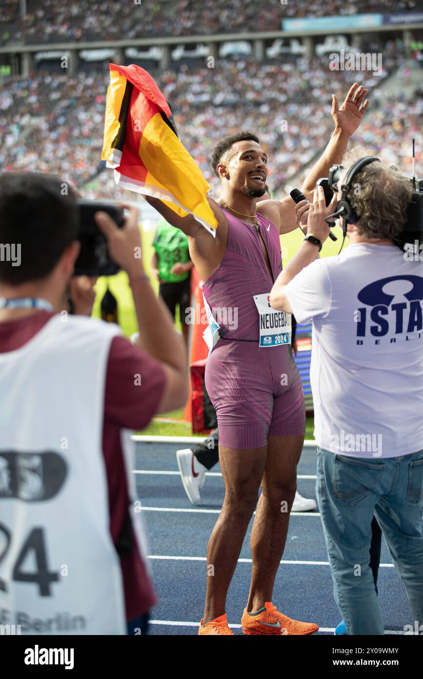 Berlin, Germany. 01rd Sep, 2024. Athletics, Meeting, ISTAF, 100m Men ...
