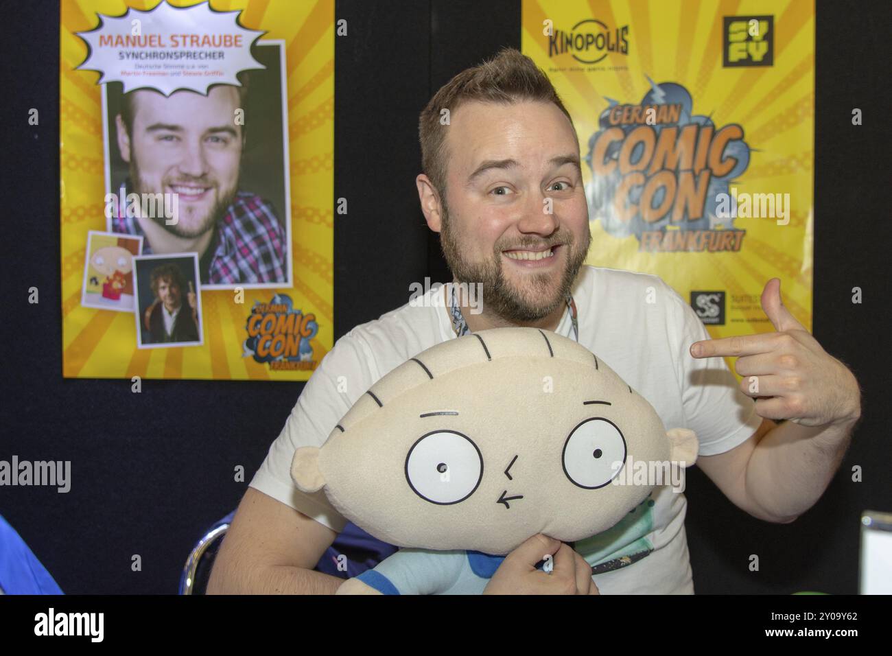 FRANKFURT, GERMANY, MAY 6th 2018: Manuel Straube (*1984, voice actor ...