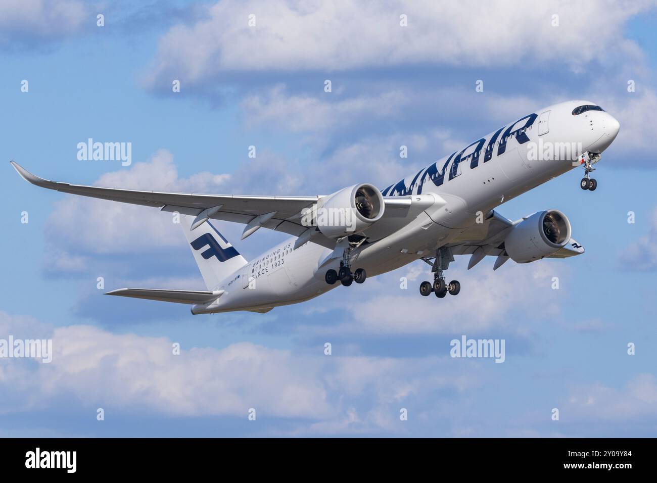 Finnair's Airbus a350 taking off from Helsinki airport Stock Photo - Alamy