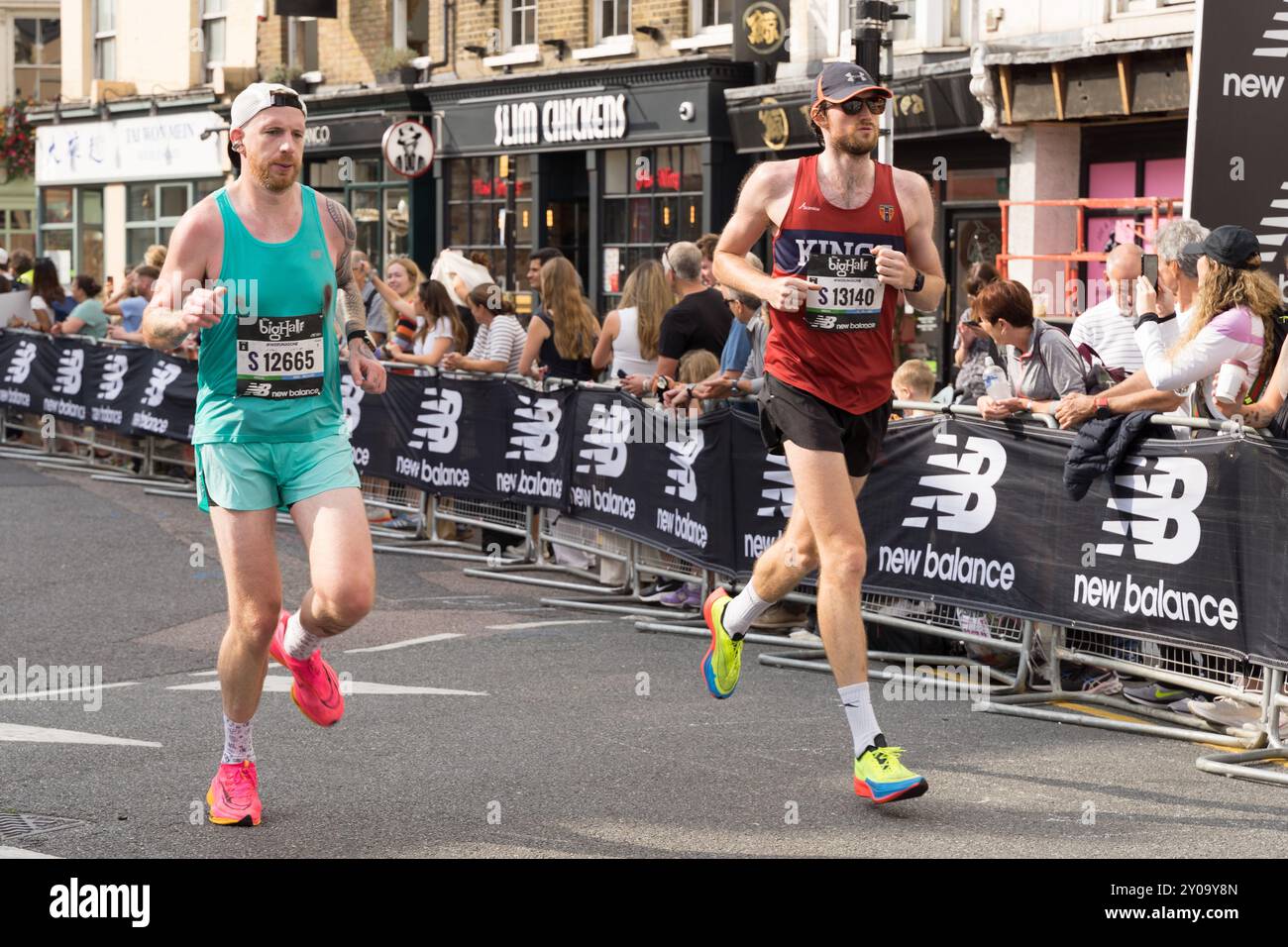 London, UK, 1st September 2024: Runner reaching the final 100 meters at ...
